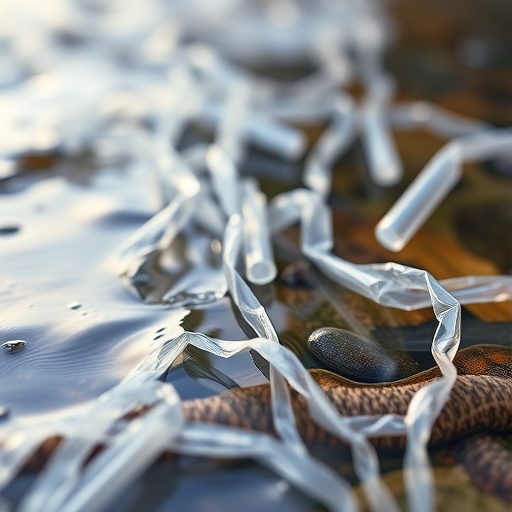 Tracking Microplastic Fiber Movement in River Flows